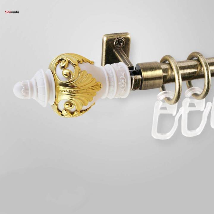Curtain Rod Cap Finials, Pvc Drapery Rail Pole Head Cap Decorative ...