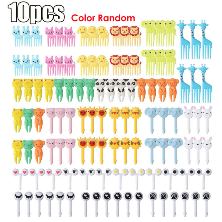 【ZOSR】Mini Forks Animal Picks For Kids Cute Fork Bento Box Decor ...