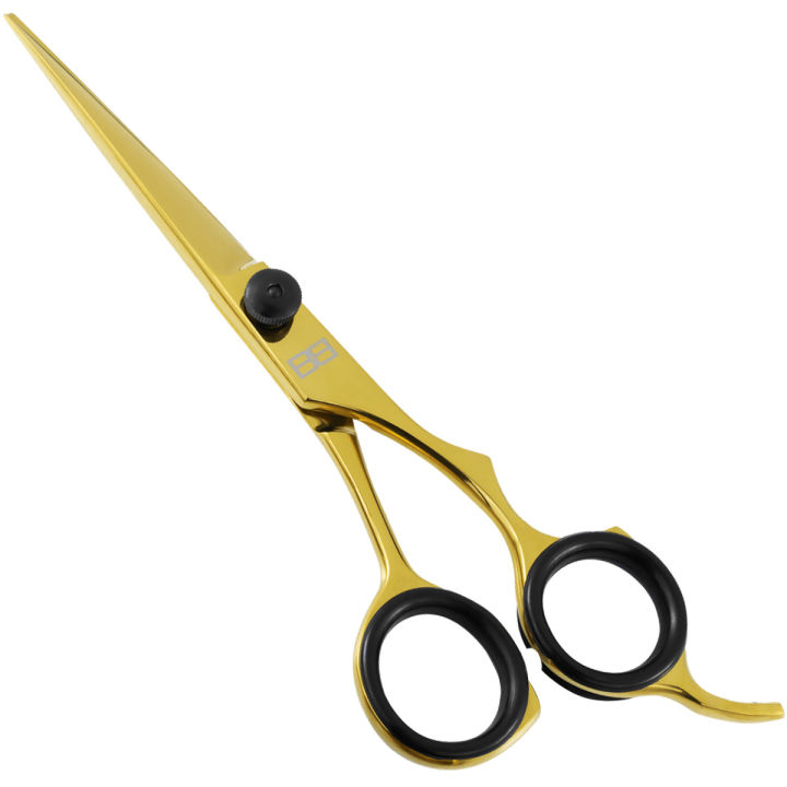 Aurum 'Gold' High Carbon Steel Cutting Scissors 6.5” Hairdressing Razor ...