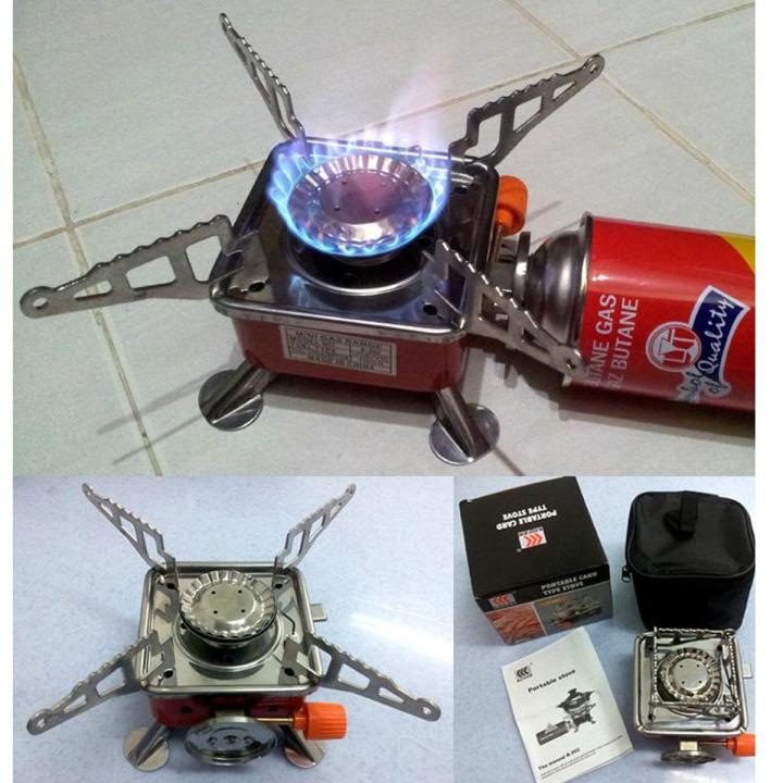 K-202 Camping Use Gas-Powered Portable Card Type Stove | Daraz.pk