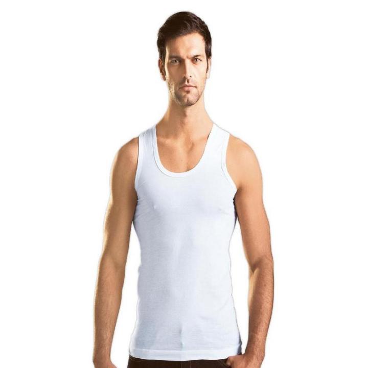 White sandoo vest for men | Daraz.pk