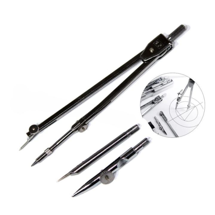 Steel Compass Set For Professional Technical Drafting Drawing 4 Pcs ...