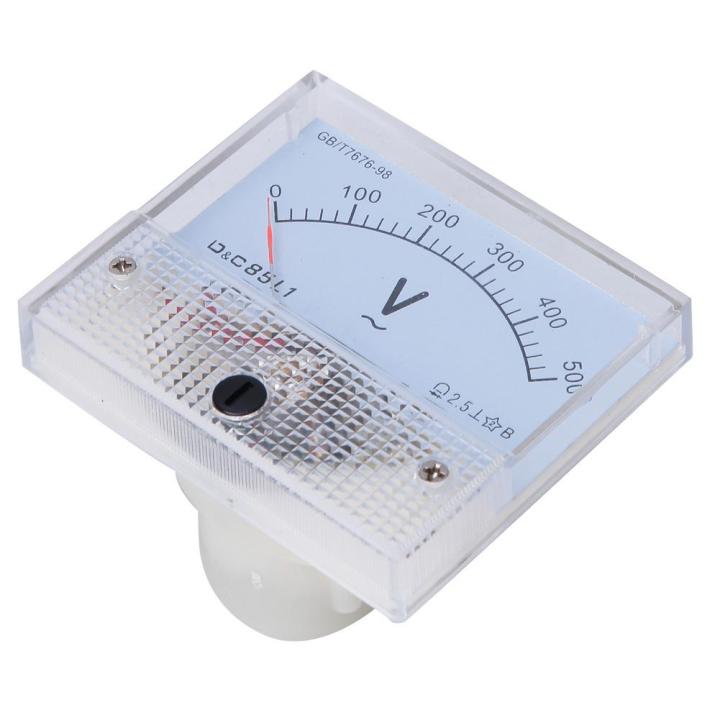 AC Pointer Voltmeter 0-500V Scale Range Voltage Test Meter Detector ...