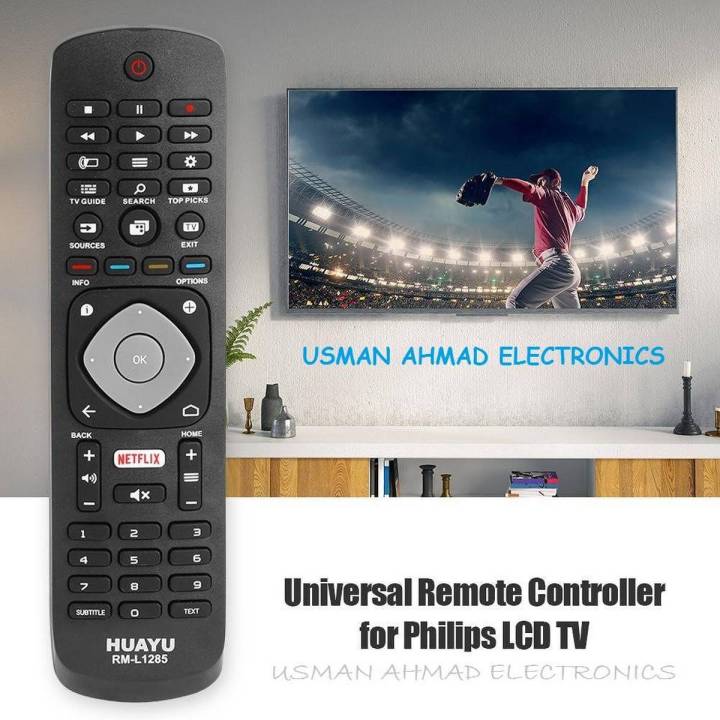 PHILIPS Universal Remote For Smart LED TV HUAYU RM-L1285 | Daraz.pk