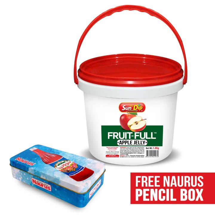 Sundip Apple Jelly 1.8 Kg Bucket with Free Naurus Pencil Box | Daraz.pk