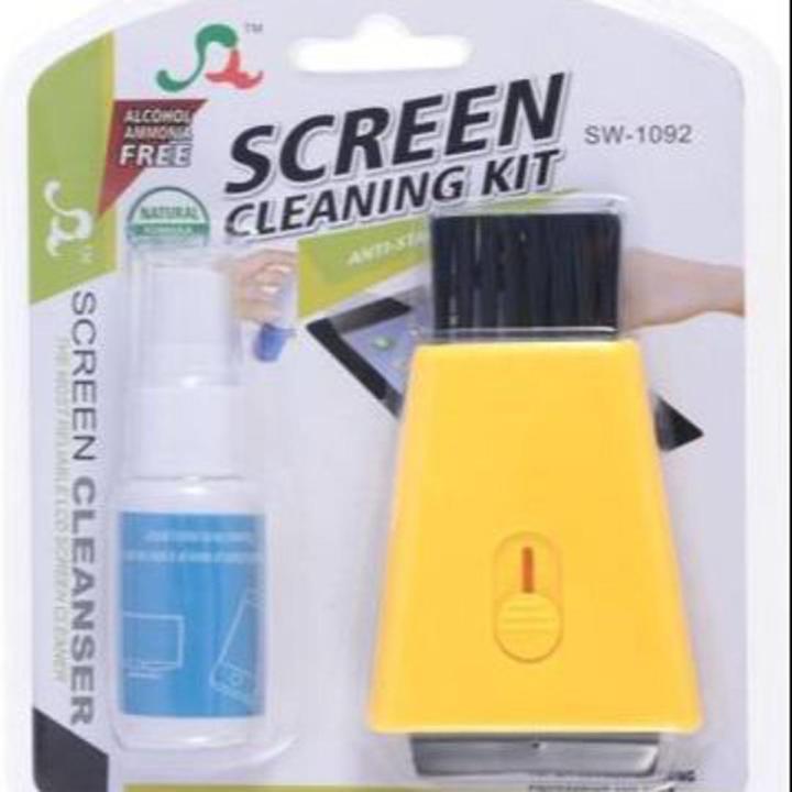 Screen Cleaning Kit Spray, Towel and Brush for Laptops 3 in 1 Screen ...