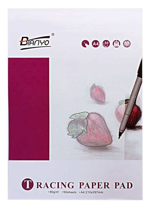Tracing paper pad a4 size 50 sheets 90gm Drawing Art Sketch Book | Daraz.pk