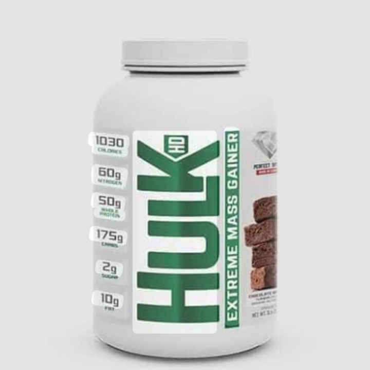 Hulk Mass Gainer Extreme Muscle Size Formula – Monster Strength Weight ...