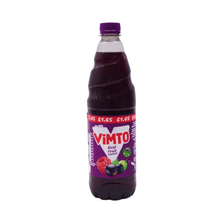 VIMTO REAL FRUIT SQUASH DRINK GRAPE BLACKCURRANT RASPBERRY 725 ML ...
