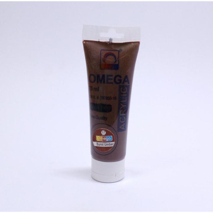 Omega Acrylic Color paint Burnt Umber 17 (75ml) | Daraz.pk