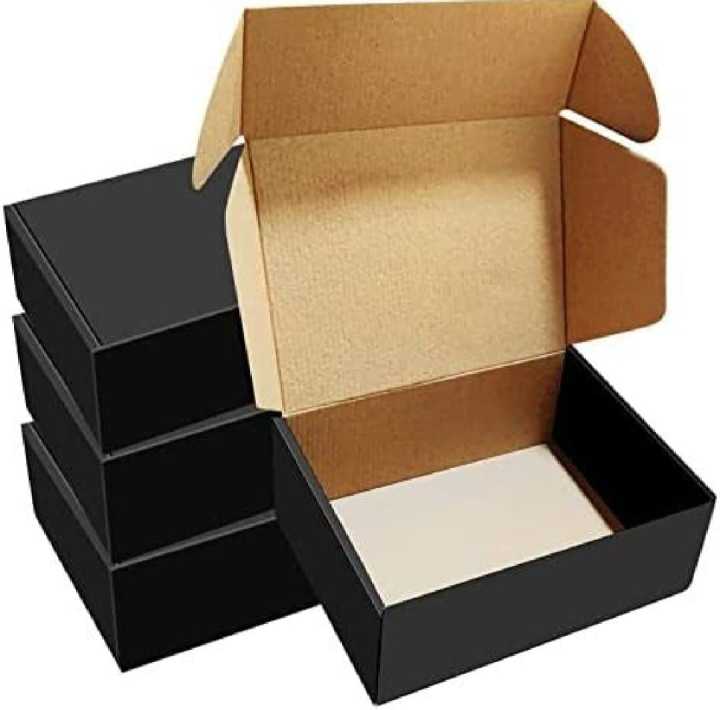 Pack of 20 Black Courier Mailer Boxes Hard Corrugated Box - Sizes ...