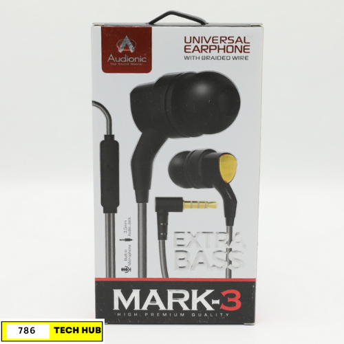 AUDIONIC MARK-3 High Premium Quality Hand Free Extra Bass HI-FI Stereo ...