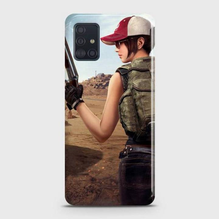 Samsung Galaxy A51 Cover Pubg Female character with Cap Hard Cover- Design 13 Case | Daraz.pk