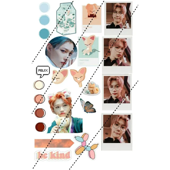 KPOP STRAYKIDS FELIX sticker stray kids uncut stickers ( but 4 get 1 ...