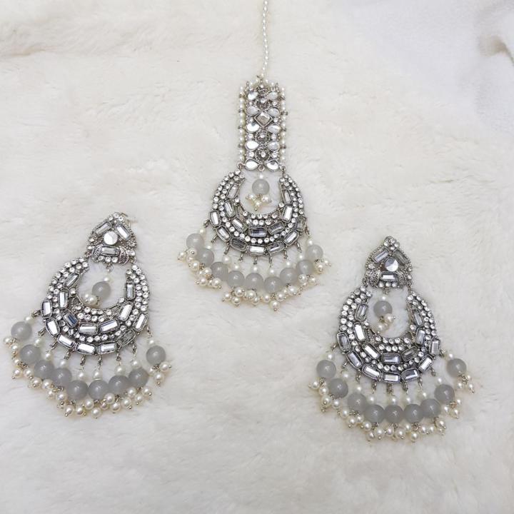 silver plated tika bindia set | Daraz.pk