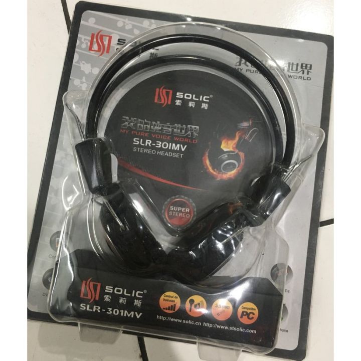 SOLIC SLR-301 3.5mm Series Headphones Stereo Gaming Earphones With ...