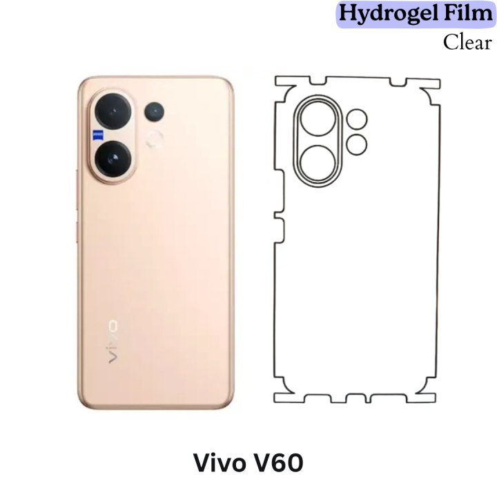 Vivo V60 Clear Hydrogel Film / Back Sheet | 360° Protection | HD ...