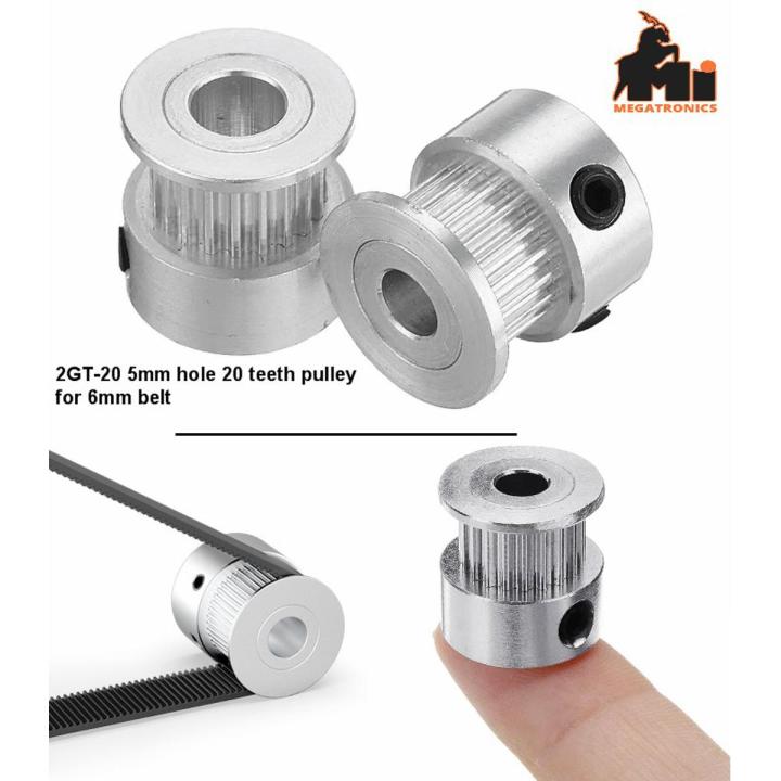 20 Teeth 5mm M4 GT2 Idler Pulley Aluminum Synchronous pulley 2GT-20 ...