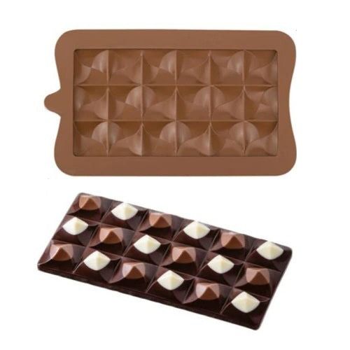 Silicone Chocolate Bar Mold Triangle Candy Design | Daraz.pk