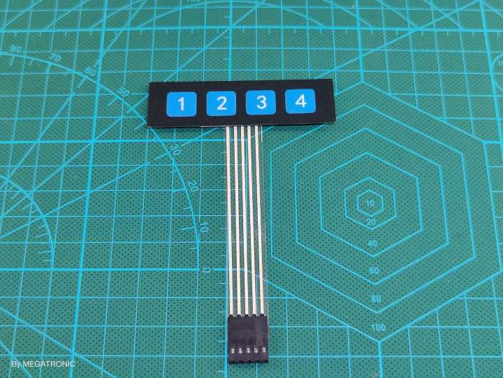 1x4 key switch Membrane Matrix KeyPad | Daraz.pk