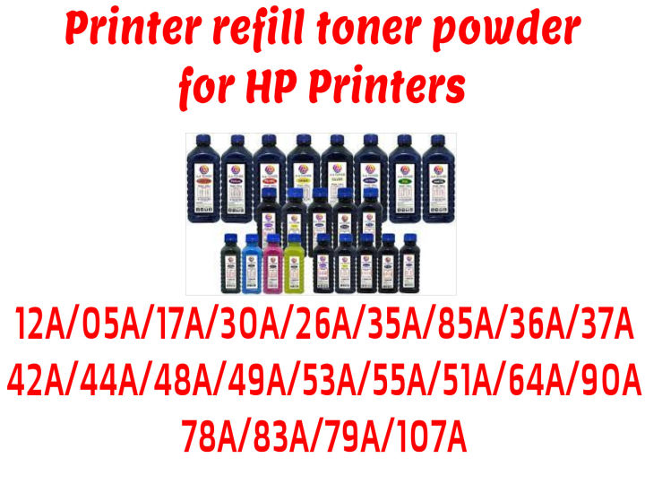 Printer Refill Toner Powder For HP Laserjet Printers | Daraz.pk