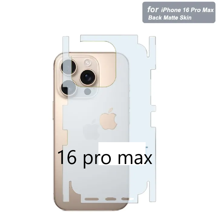 iPhone 16 Pro Max Back Protector Matte Skin Vinyl Film Sheet Sticker ...