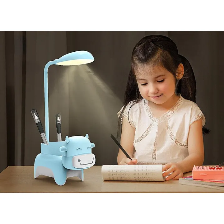 Reading Light for Kids with Pen Holder, Dimming, Flexible Hose, Warm ...
