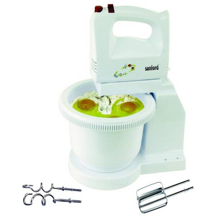 Sanford Stand Mixer With Rotating Bowl - White | Daraz.pk