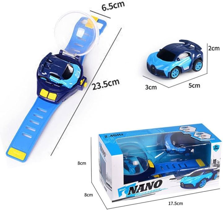Mini Watch Remote Control Car 2.4GHz Rechargeable Car - Adjustable ...