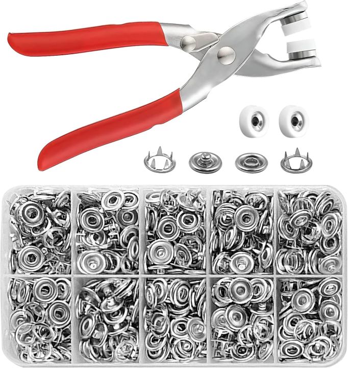 Metal Press Buttons | Metal Snap Button Kit with Hand Pressure Button ...