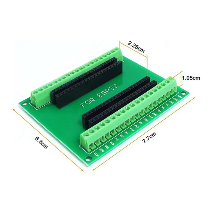 2Pcs ESP32 Breakout Board GPIO 1 Into 2 for 38PIN Narrow Version | Daraz.pk