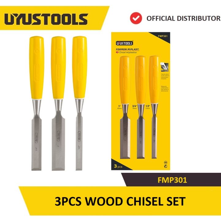 UYUSTOOLS FMP301 3PCS WOOD CHISEL SET | Daraz.pk