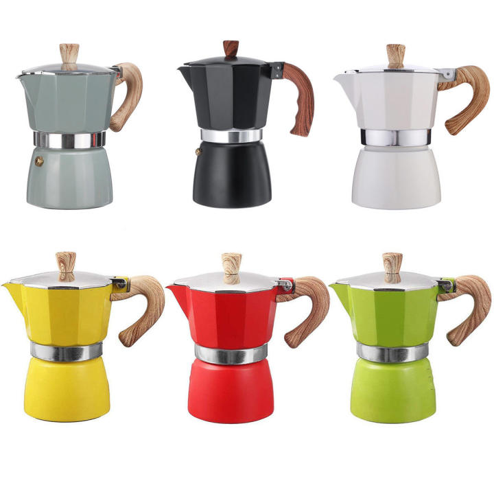 150ML/300ML Mocha Coffee Maker Pot Italian Hand Extraction Moka Coffee ...