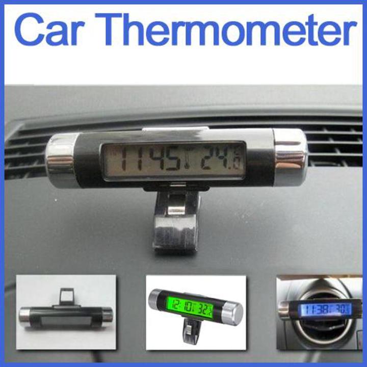 Clip-on Motors Truck Car LCD Thermometer Automotive Digital Backlight ...