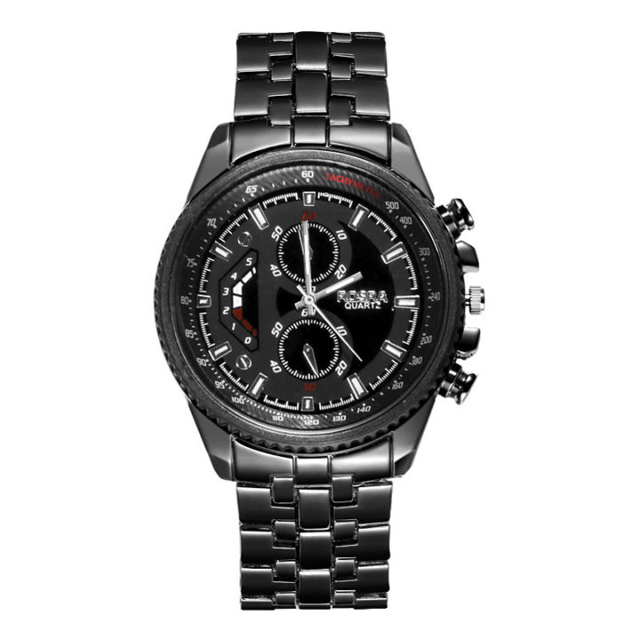 Rosra foreign trade men's steel belt watch fashion men's business watch ...