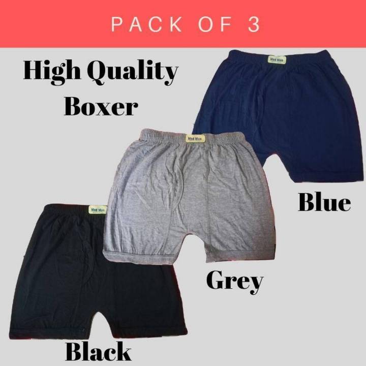 Ajmir Garments - Pack of 3 Multi Color Boxers/Trunks for Men - Premium ...