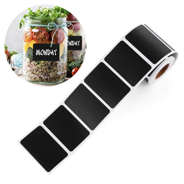 120pcs/roll Waterproof Blank Label Chalkboard Sticker Kitchen Pantry ...