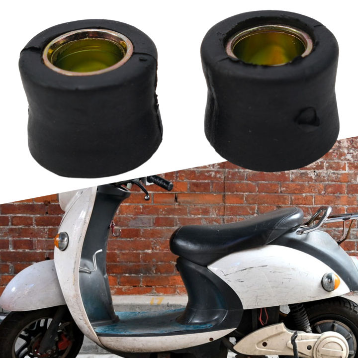 2/4pcs 12MM Motorcycle Rear Shock Absorber Rubber Bush Suspension Black ...