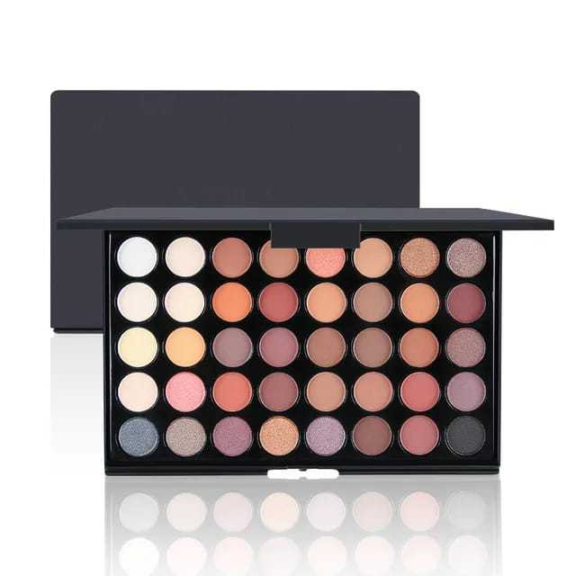 Multi-Colored Eyeshadow Palette: 40 Shades of Shimmer, Luminous, Satin ...