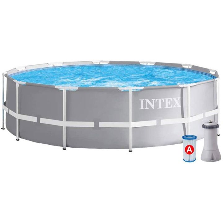 Intex Prism Frame Swimming Pool With Filter 12Feet X 30Inch | Daraz.pk