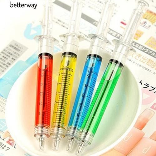 【COD Better Syringe Injection Shape Ballpen 4Pcs/Set Doctor Nurse ...