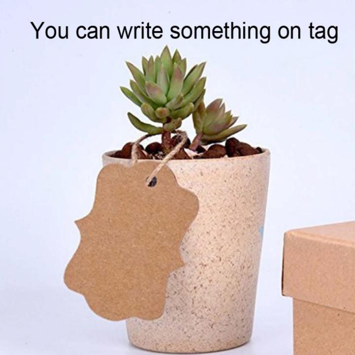 100 brown kraft paper tags, kraft paper tags, kraft tags for jewelry ...