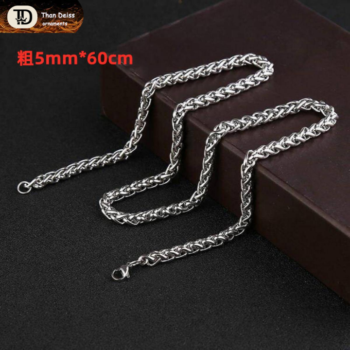 XL men's necklace domineering tide men's chain stainless steel keel ...