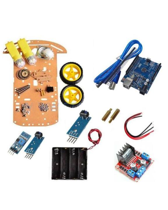 2Wd Line Follower Robot Chassis - Complete Accessories | Daraz.pk