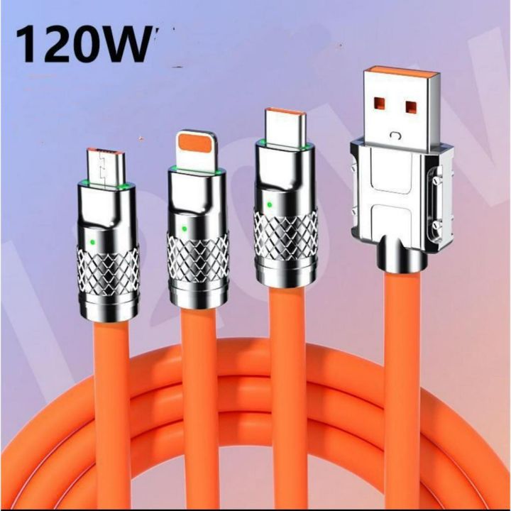 100% Original 3 in 1 / TypeC / IOS Cable Dual Type C To Type C Super ...