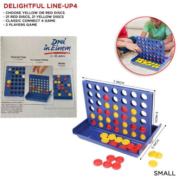 3-in-1 Classic Connect 4 & Strategy Board Game Set – Fun Family Game ...
