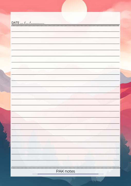 Colour Border Assignment Sheets With Unique And Different Designs A4 ...