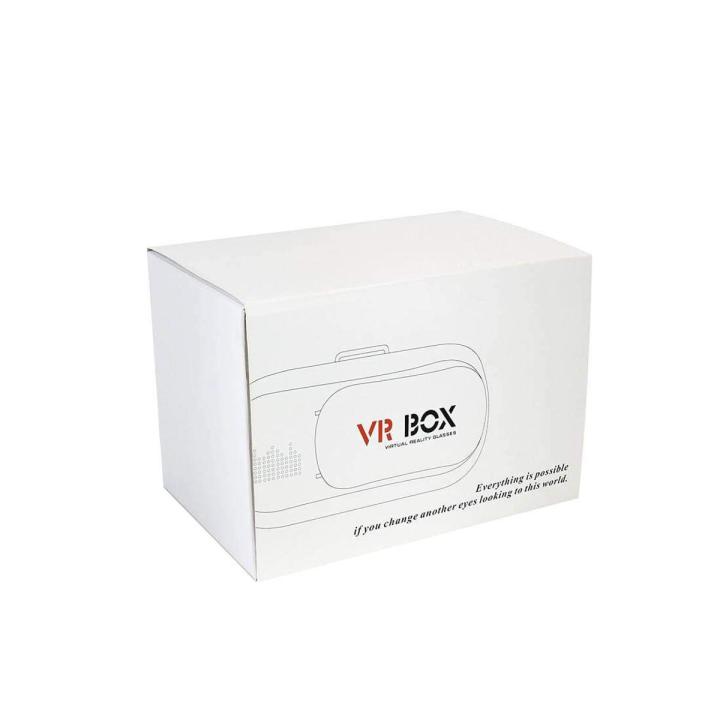 VR Box - Virtual Reality 3D Glasses with Remote - Black & White | Daraz.pk