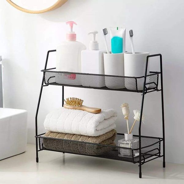 2-Layer Multi-Purpose Mini Portable Iron Organizer Shelf, the ultimate ...