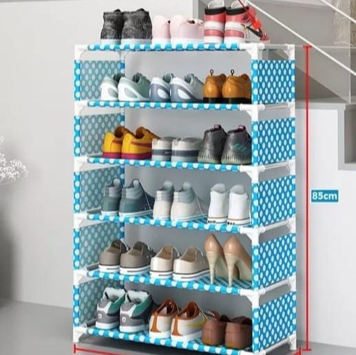 Oxford Shoe Rack - 5 Layer Oxford Shoe Rack - Space Saving Shoe - Shoe ...